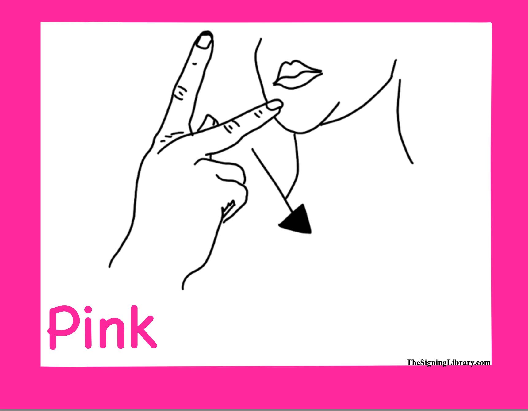 Classroom Visuals: Colors in American Sign Language (for Print)